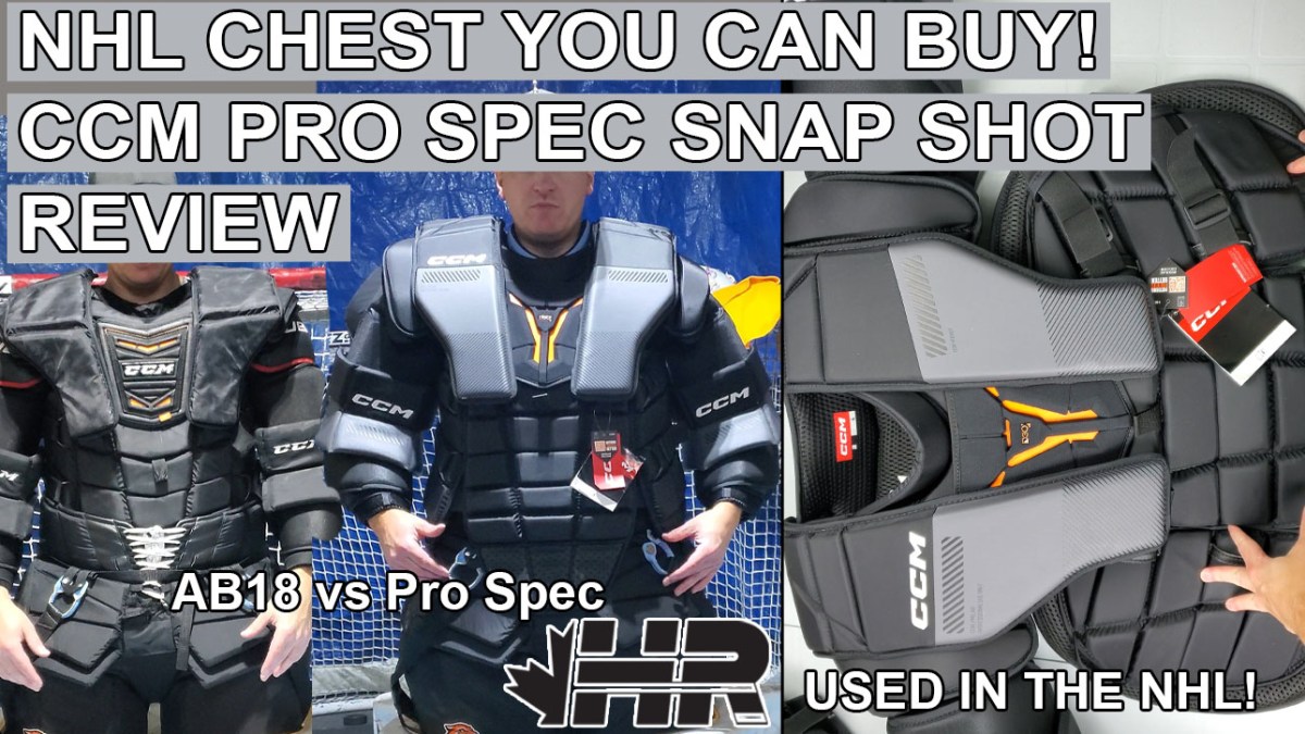 CCM Pro Spec goalie chest protector & the NHL AB18 comparison review ...